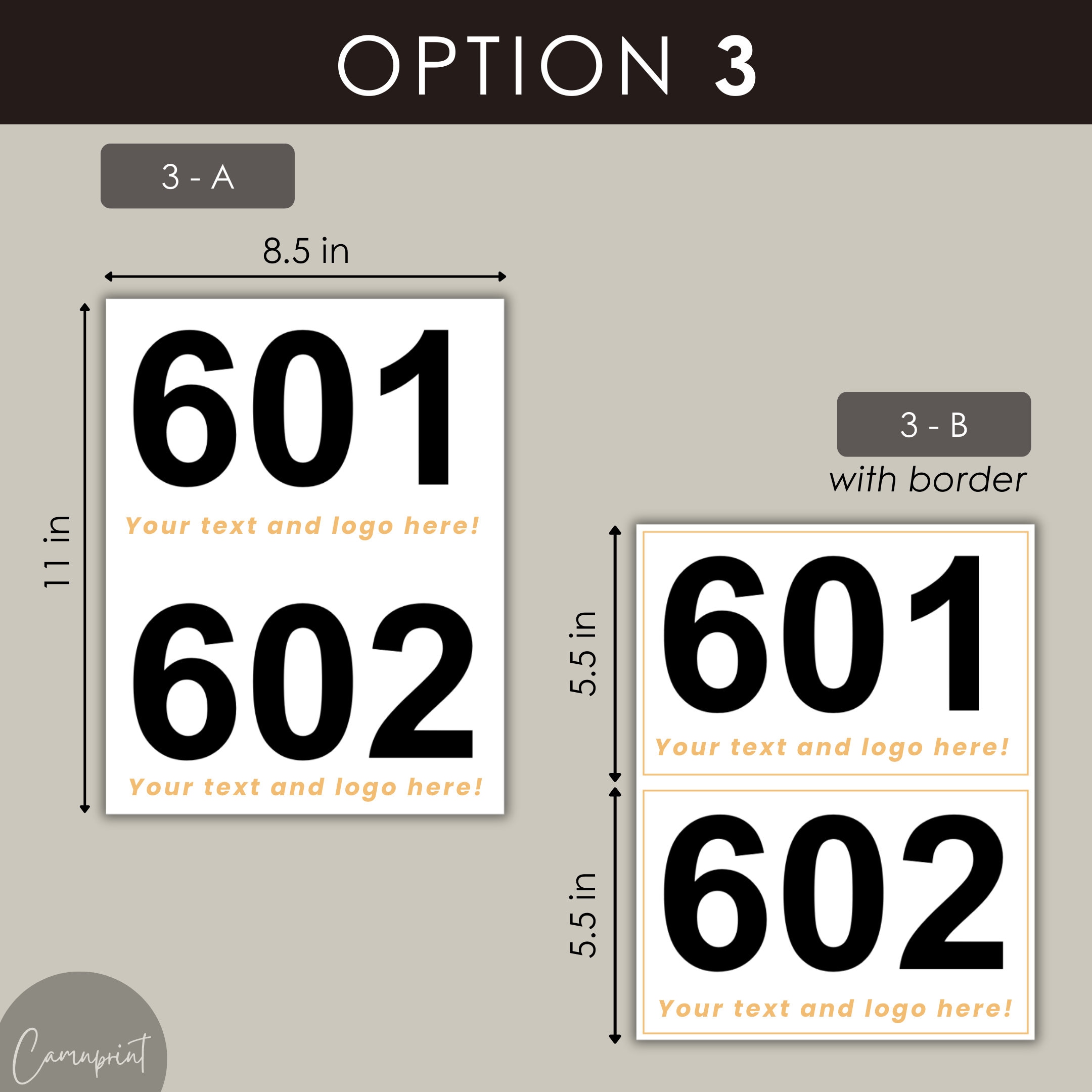 Custom Auction Bid Card Printable, Fundraising Numbers, Numbered Cards ...