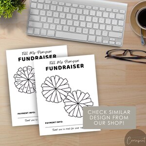 Fill My Pom Pom Fundraiser Form for Cheerleading Sponsor My Season ...