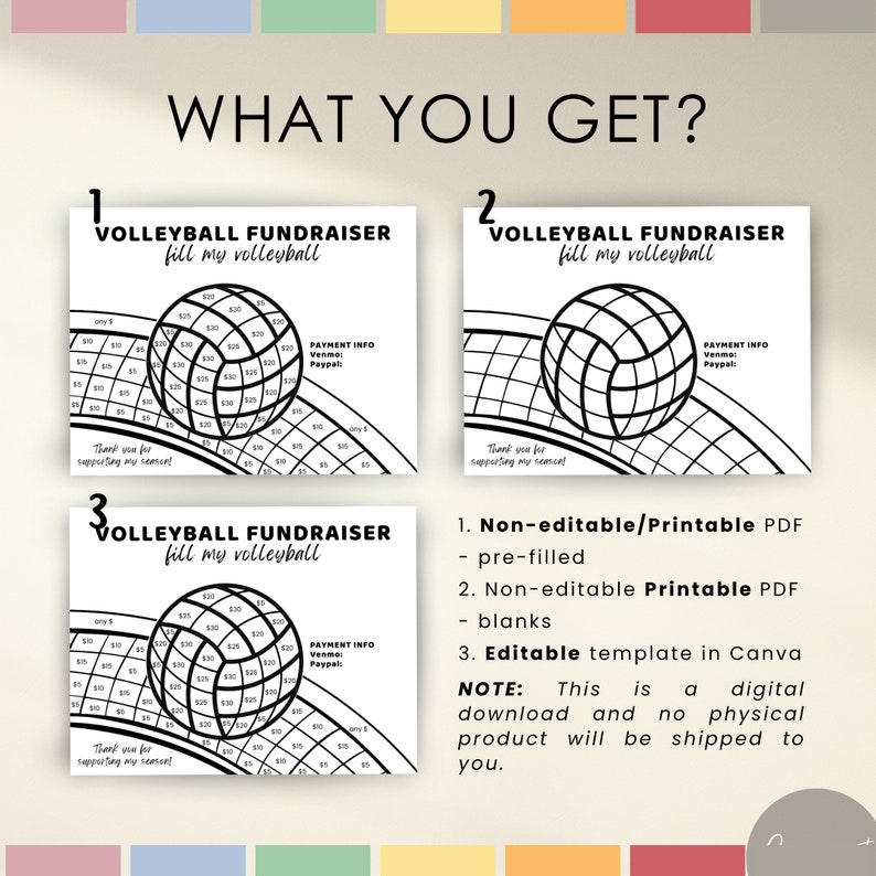 Volleyball Fundraiser Fill My Volleyball Fundraiser Form Editable for ...