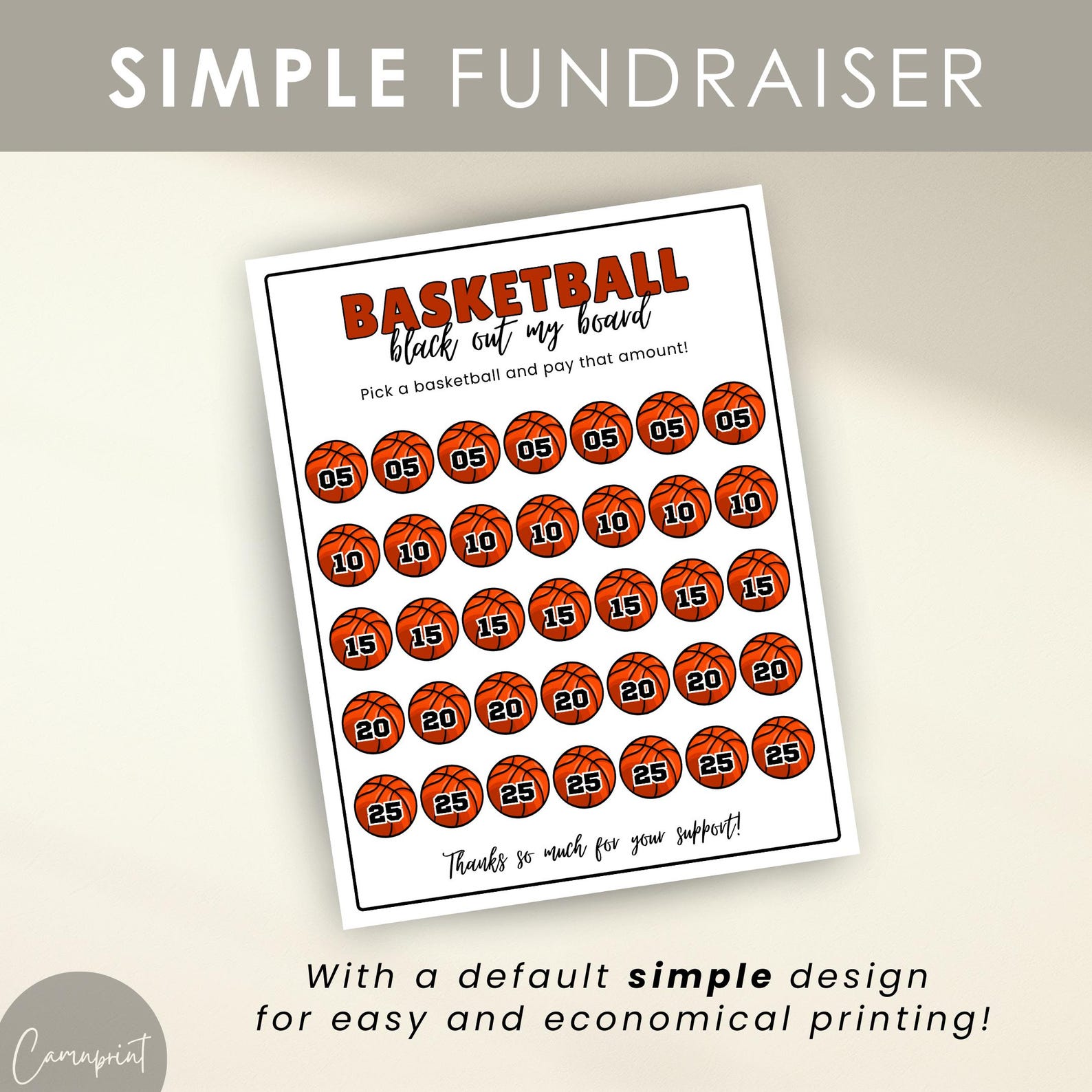 Basketball Fundraiser for Sports Fundraiser, Pick a Date to Donate Team ...
