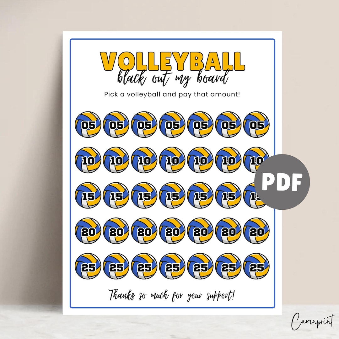Volleyball Fundraiser Calendar for Sports Fundraiser Template, Pick a ...