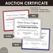 Editable Auction Bundle Item Description Sheet, Auction Bid Sheet ...
