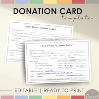 Donation Card - Etsy