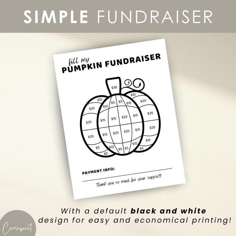 Pumpkin Fundraiser for School Fundraiser Fall Fundraiser Halloween ...