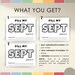 Fill My Month September Fundraiser Black Out Board, September Calendar ...