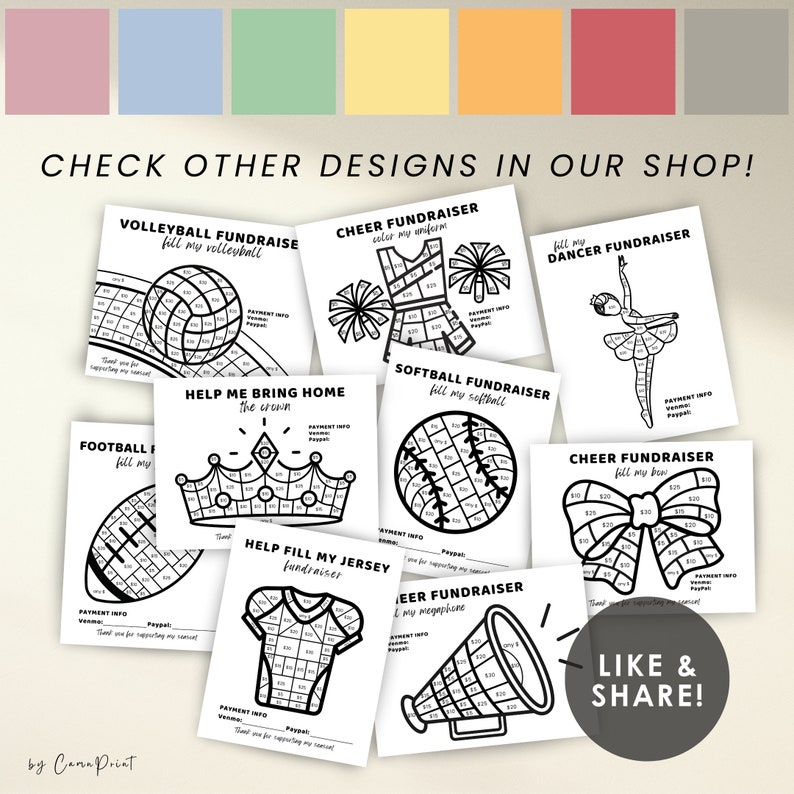 Cheer Fundraiser Fill My Uniform Fundraiser Form Printable Fundraiser ...