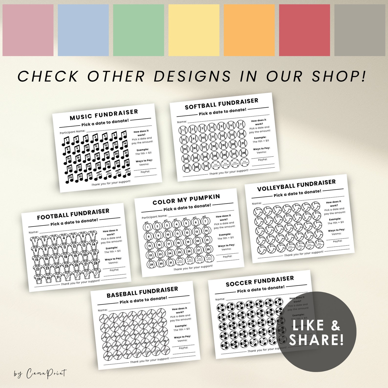 Cheer Fundraiser Fill My Uniform Fundraiser Form Printable Fundraiser ...