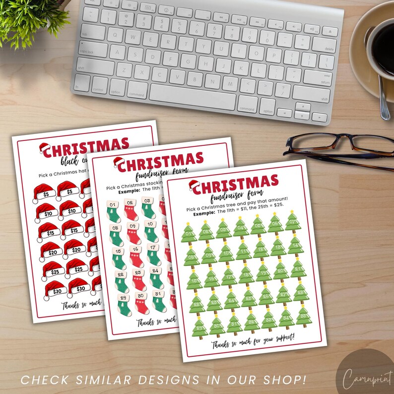 Christmas Fundraiser Form for Holiday Fundraiser, Black Out My Board ...