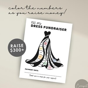 Fill My Dress Pageant Fundraiser for Pageant Fundraising Form, Color My ...