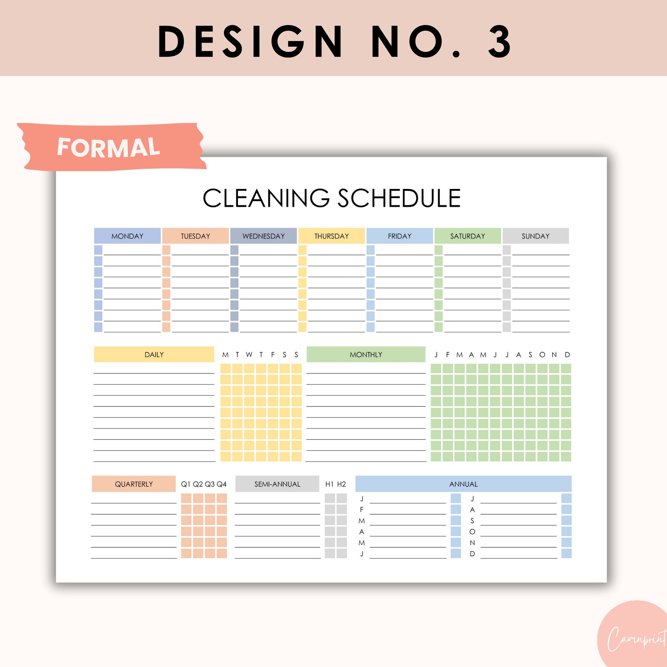 Editable Cleaning Planner, Cleaning Checklist, Cleaning Schedule ...