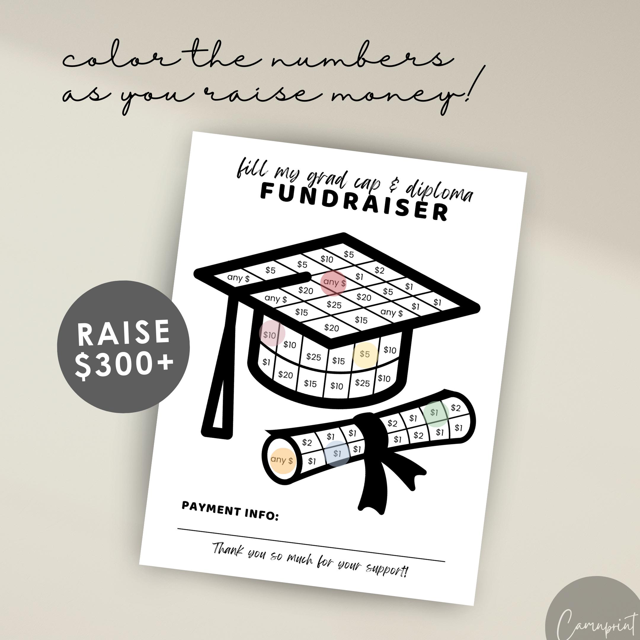 Graduation Fundraiser Fill My Grad Cap, Fill My Diploma for Senior ...