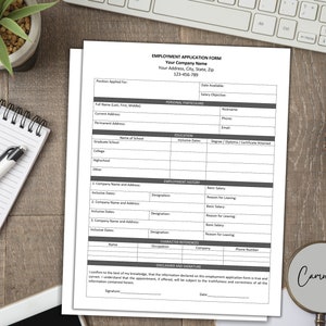 Employment Application, Employee Application Form, Job Application ...