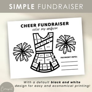 Cheer Fundraiser Fill My Uniform Fundraiser Form Printable Fundraiser ...