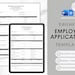 Employment Application, Employee Application Form, Job Application ...