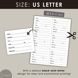 Entry Form Printable Enter to Win Form for School Auction Nonprofit ...