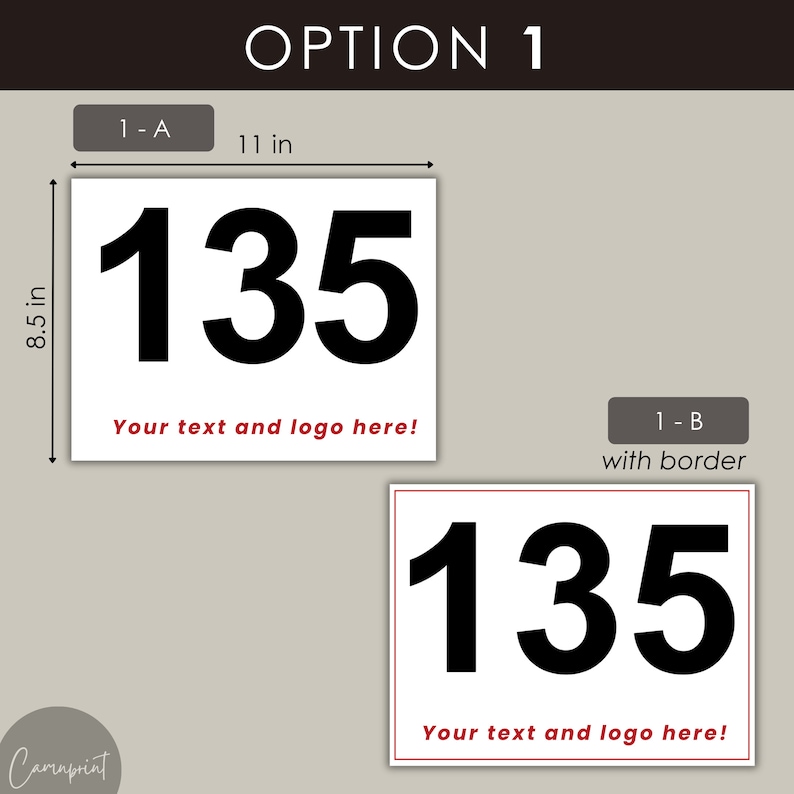 Custom Auction Bid Card Printable, Fundraising Numbers, Numbered Cards ...