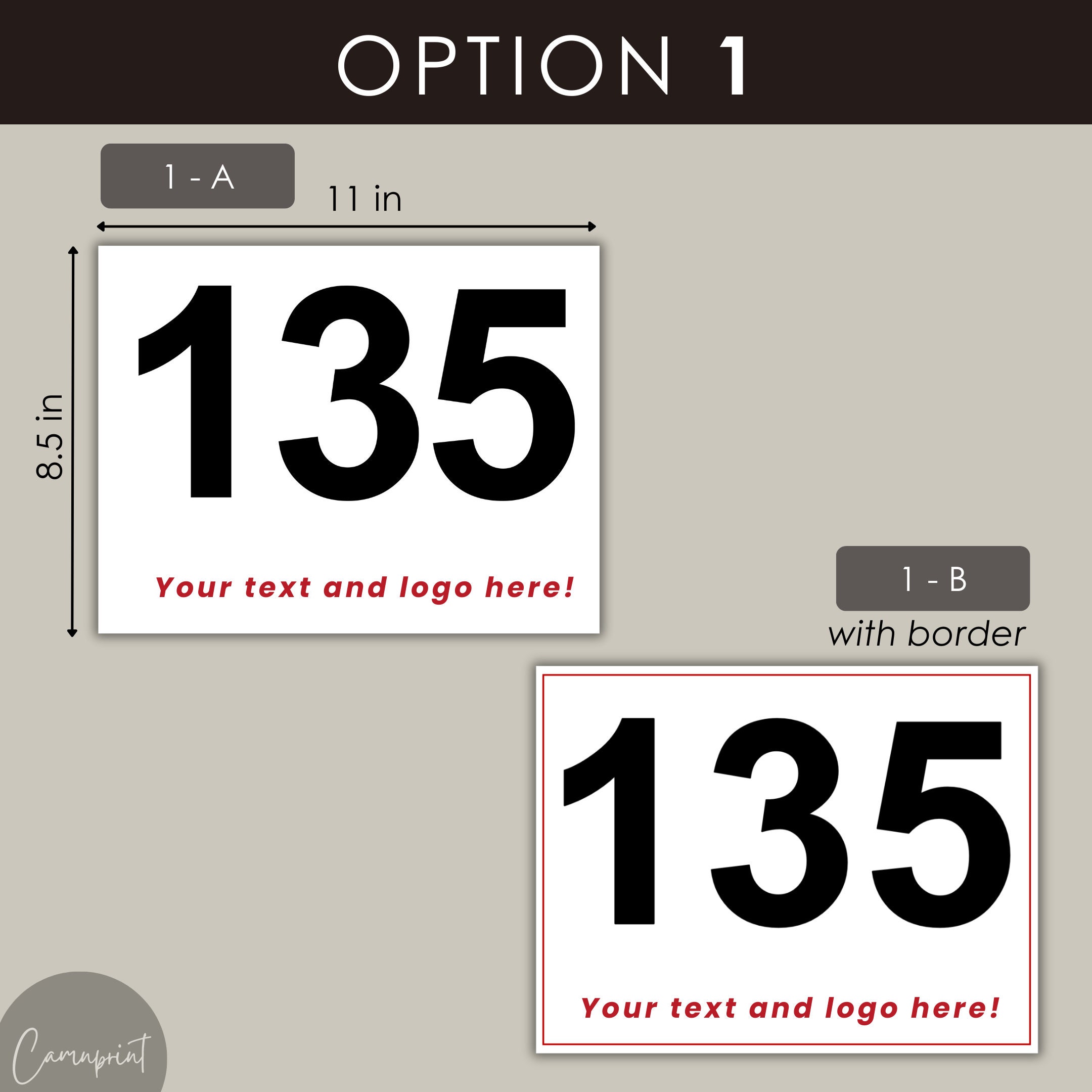Custom Auction Bid Card Printable, Fundraising Numbers, Numbered Cards ...
