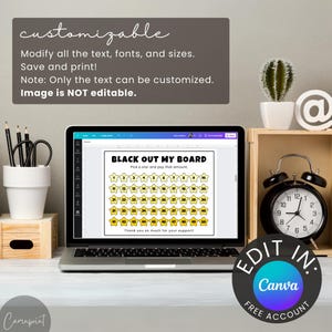 Black Out My Board Calendar Fundraiser Template, All Purpose Fundraiser ...