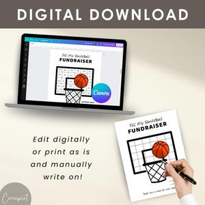 Basketball Fundraiser Template for Sports Fundraiser, Color My ...
