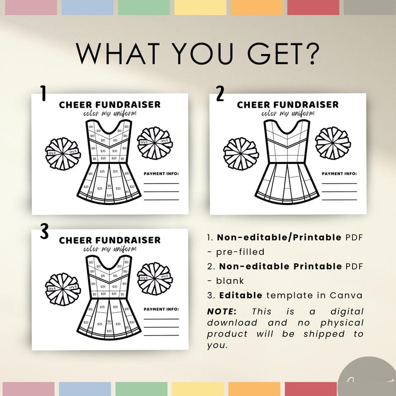 Cheer Fundraiser Fill My Uniform Fundraiser Editable Cheer Fundraiser ...