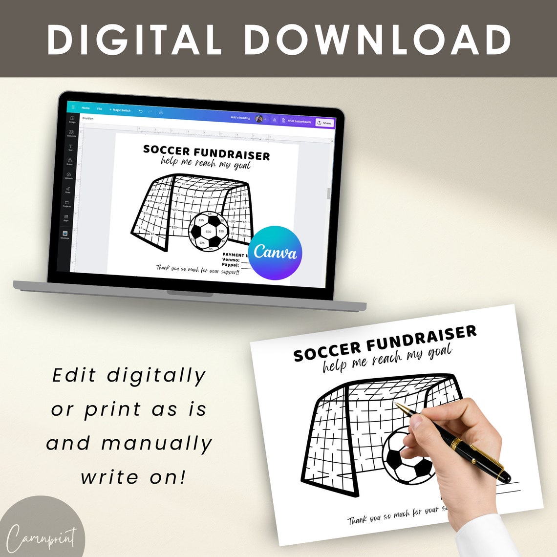 Soccer Fundraiser Flyer Fill My Soccer Ball Fundraiser Form Editable ...