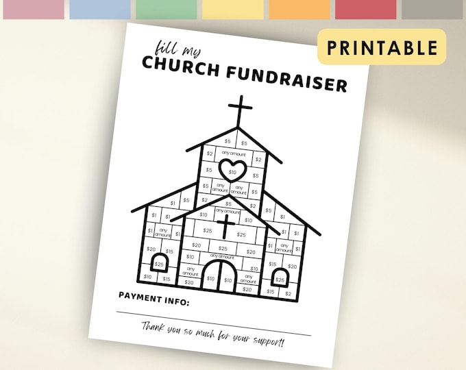Fill My Church Fundraiser Form for Church Camp, Church Fundraising ...
