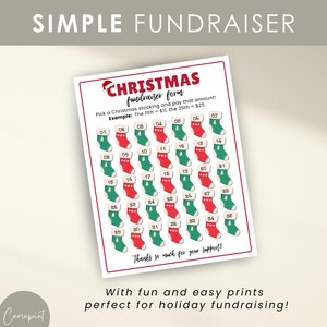 Christmas Fundraiser Form for Holiday Fundraiser, Black Out My Board ...