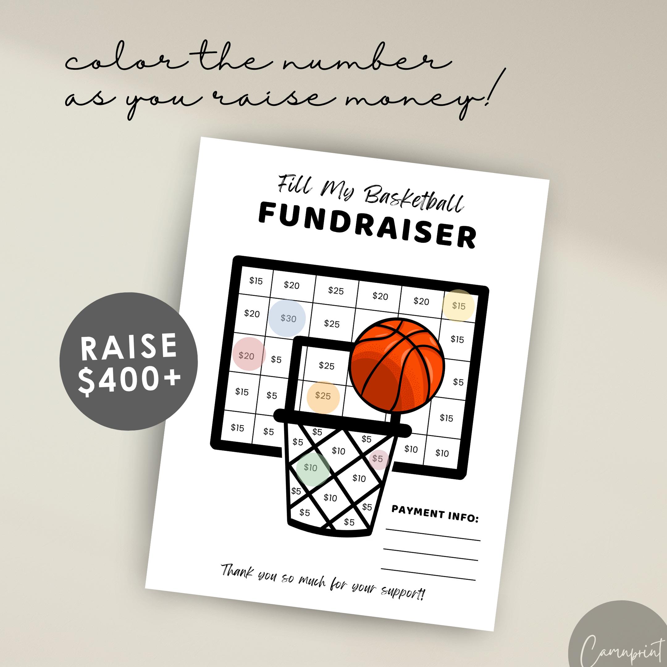 Basketball Fundraiser Template for Sports Fundraiser, Color My ...
