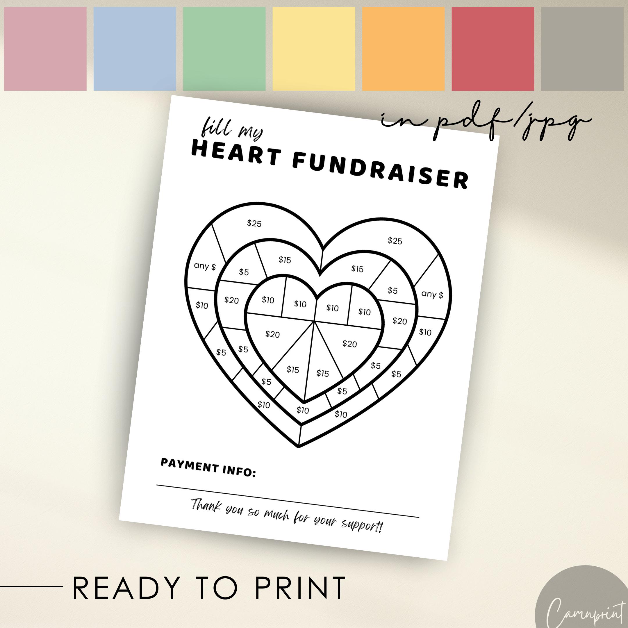 Fill My Heart Fundraiser, February Fundraiser, Valentine Fundraiser ...