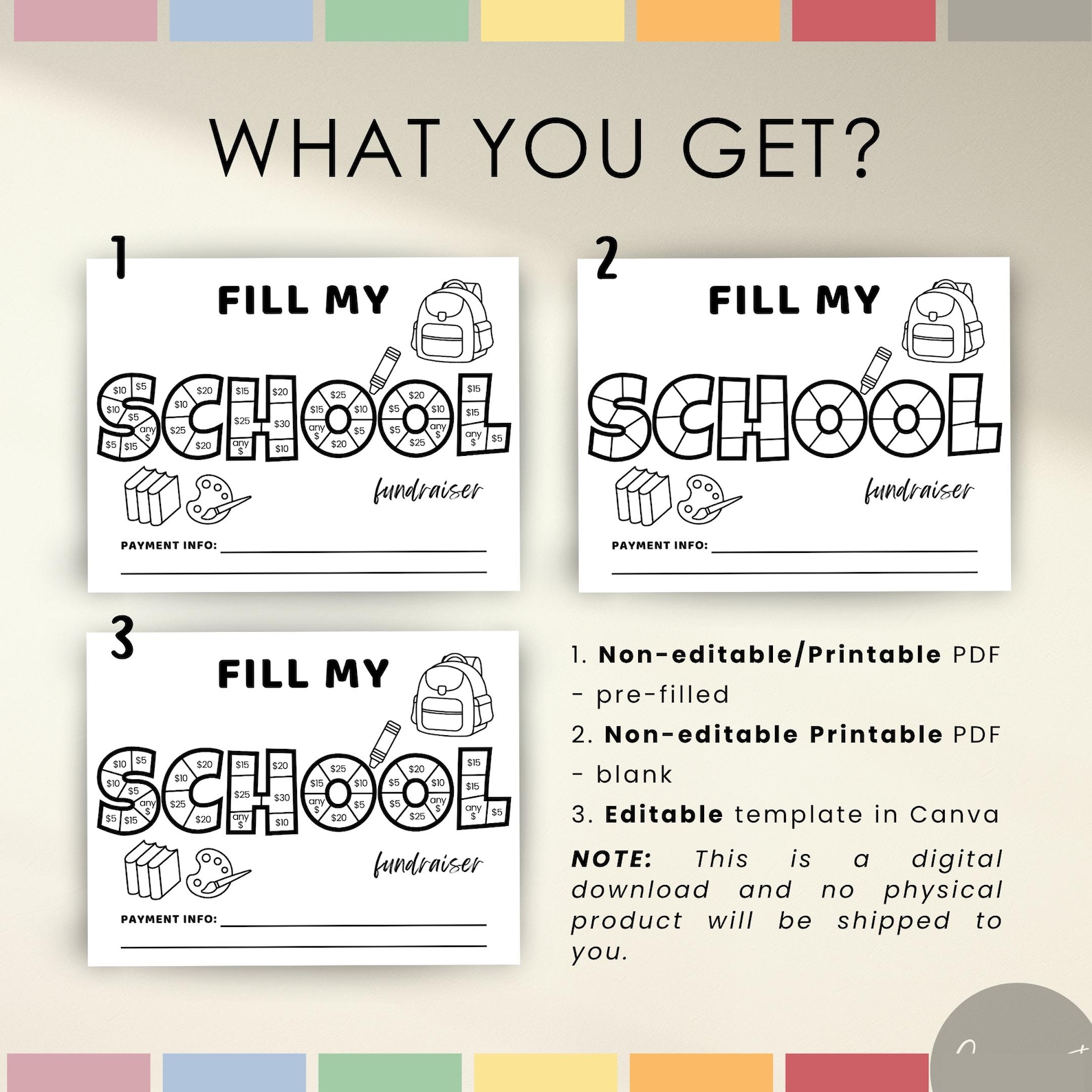 Fill My School Fundraiser Template School, Back to School Fundraiser ...