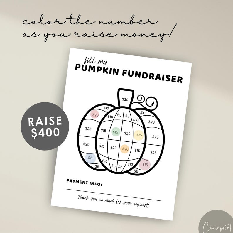 Pumpkin Fundraiser for School Fundraiser Fall Fundraiser Halloween ...
