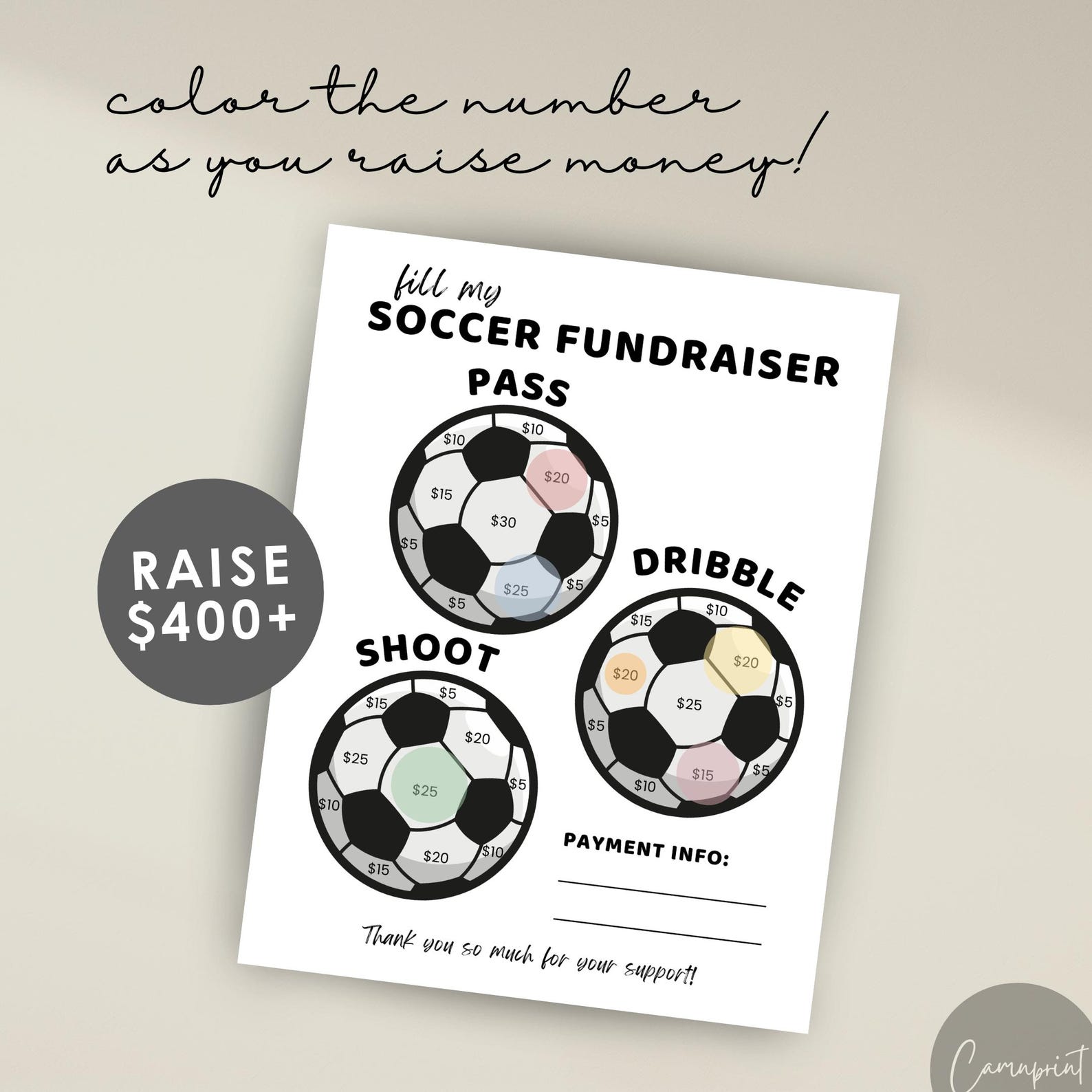 Soccer Fundraiser Flyer Fill My Soccer Ball Fundraiser Form Editable ...
