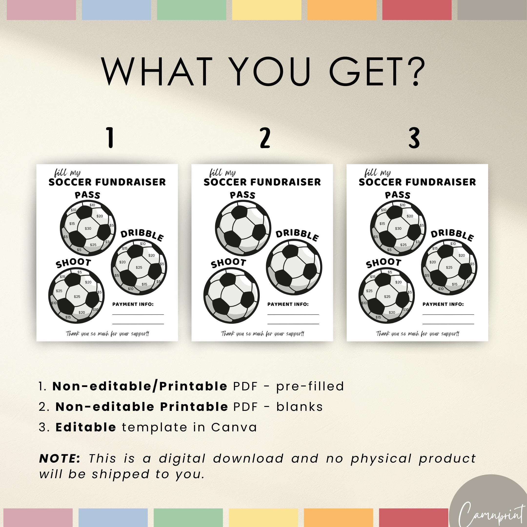 Soccer Fundraiser Flyer Fill My Soccer Ball Fundraiser Form Editable ...