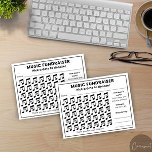 Music Fundraiser Calendar for Marching Band, Choir Fundraiser Form ...