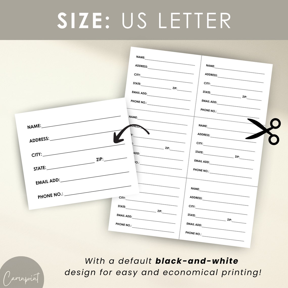 Entry Form Printable Enter to Win Form for School Auction Nonprofit ...