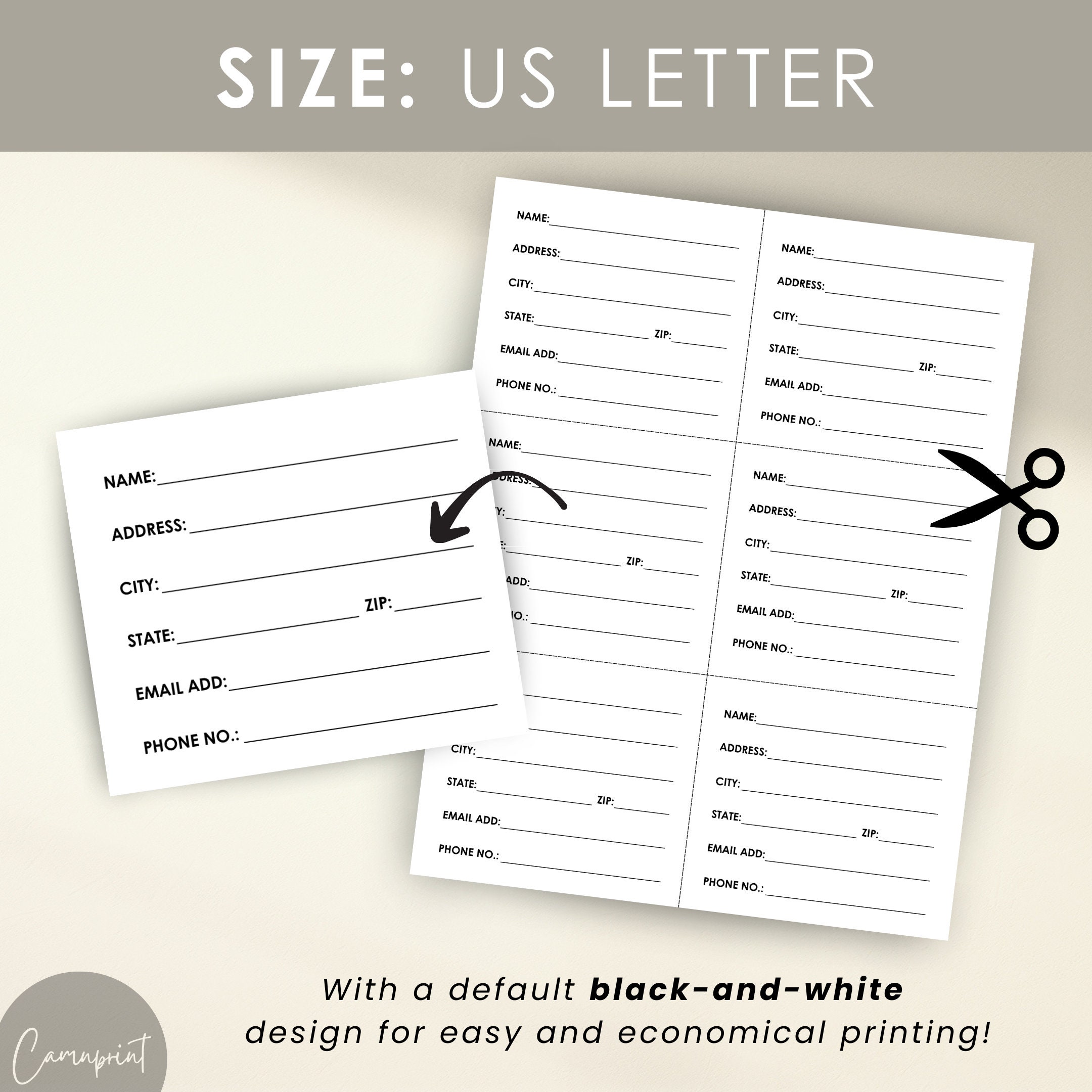 Entry Form Printable Enter to Win Form for School Auction Nonprofit ...