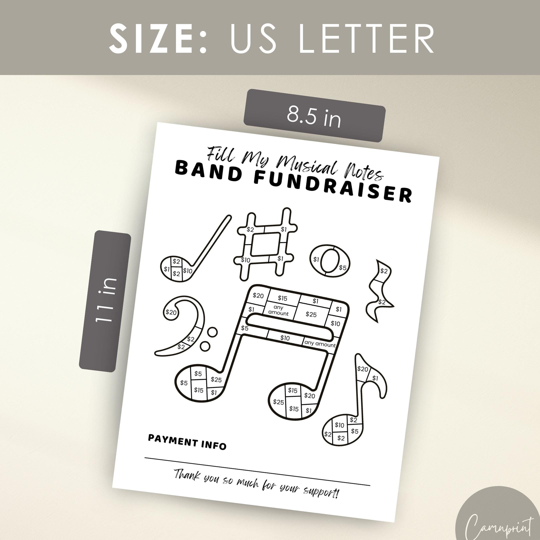 Fill My Musical Notes Band Fundraiser, Music Fundraiser for Marching ...