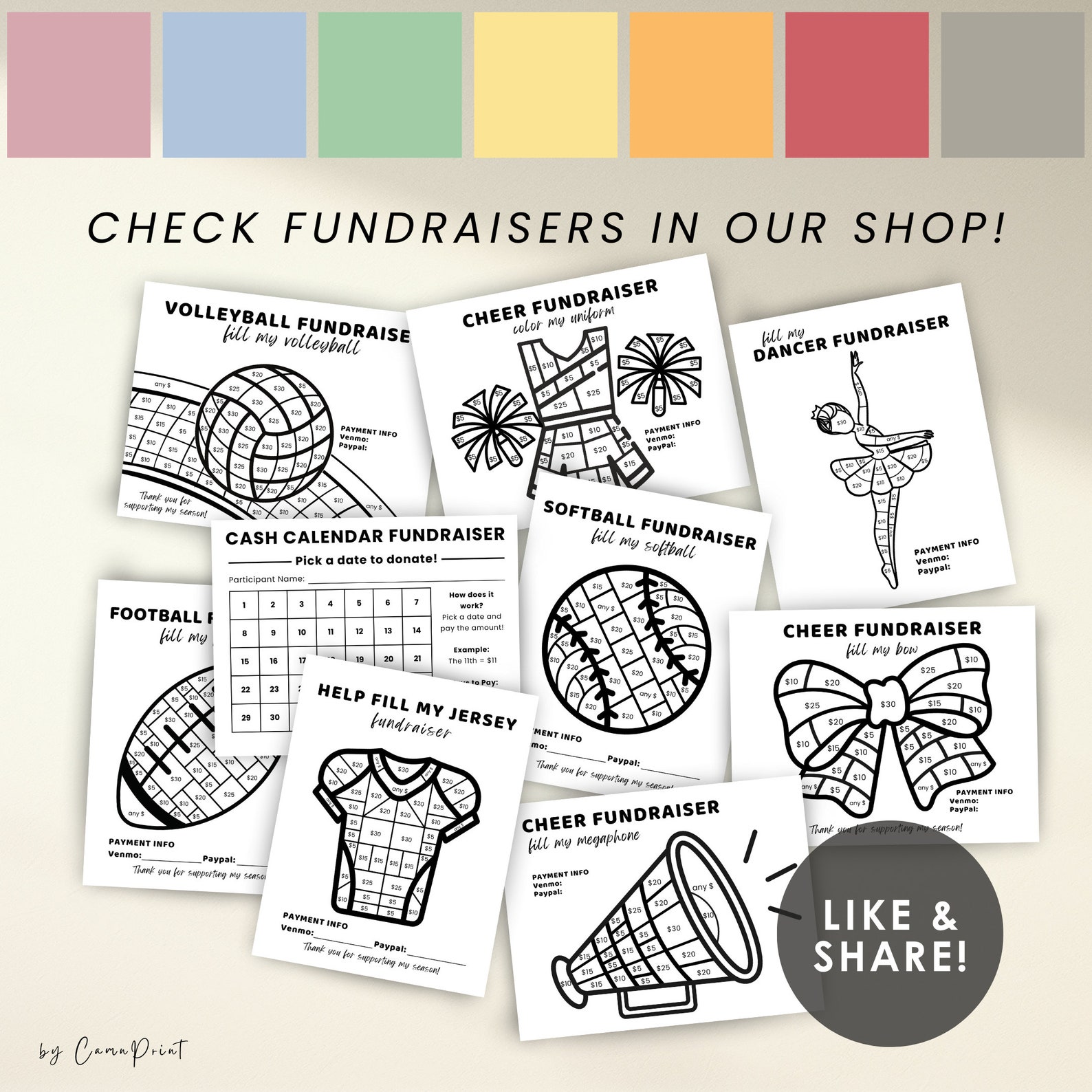 Entry Form Printable Enter to Win Form for School Auction Nonprofit ...