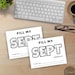 Fill My Month September Fundraiser Black Out Board, September Calendar ...