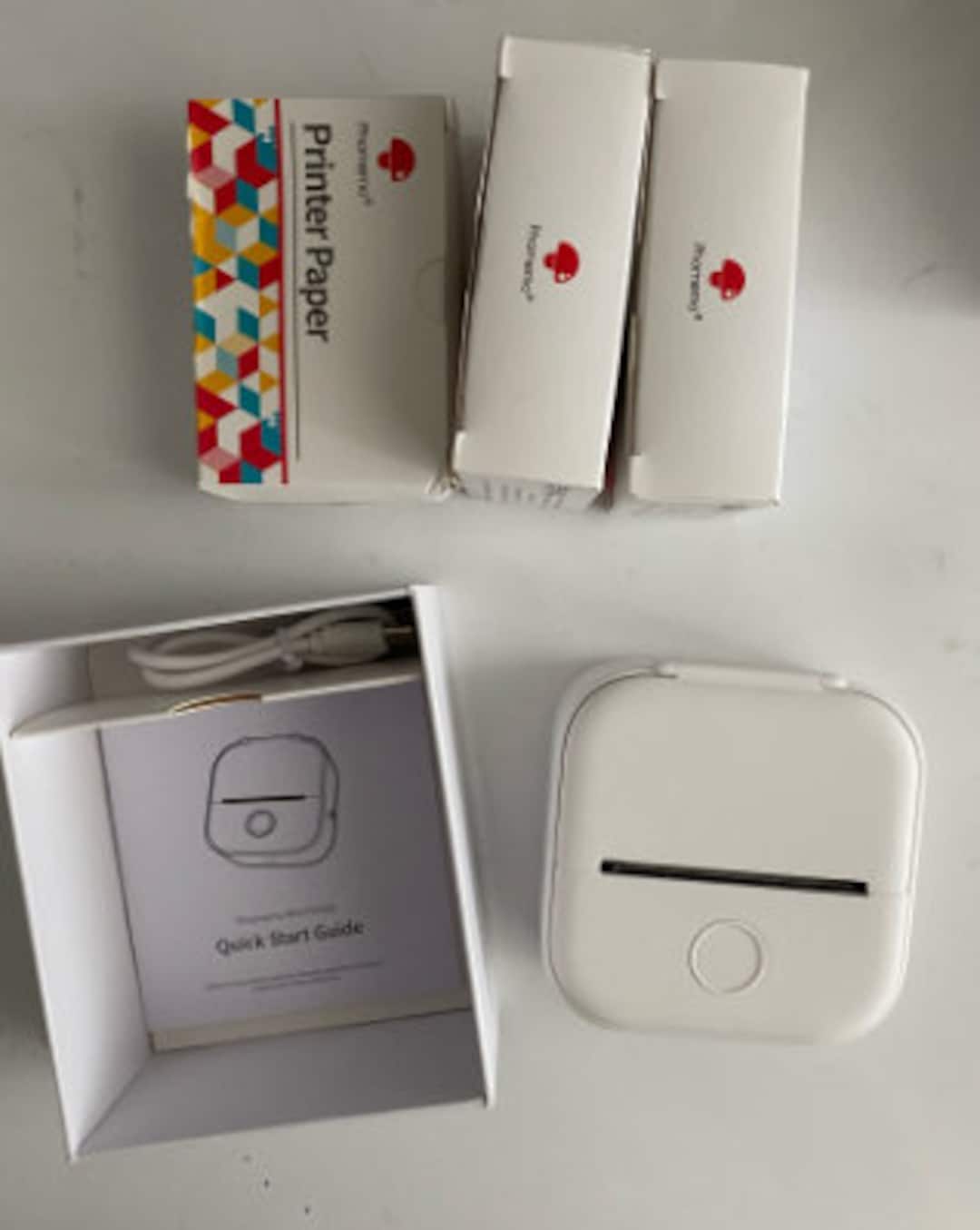 Phomemo T02 Mini Pocket Thermal Printer Portable Wireless Self - Etsy