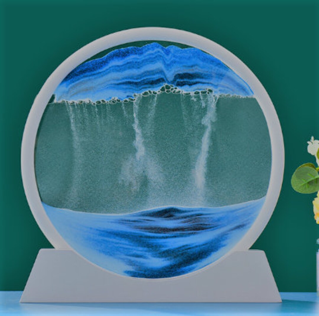 Buy 3D Moving Sand Art Round Crystal Deep Sea Sands Quicksand Online in ...