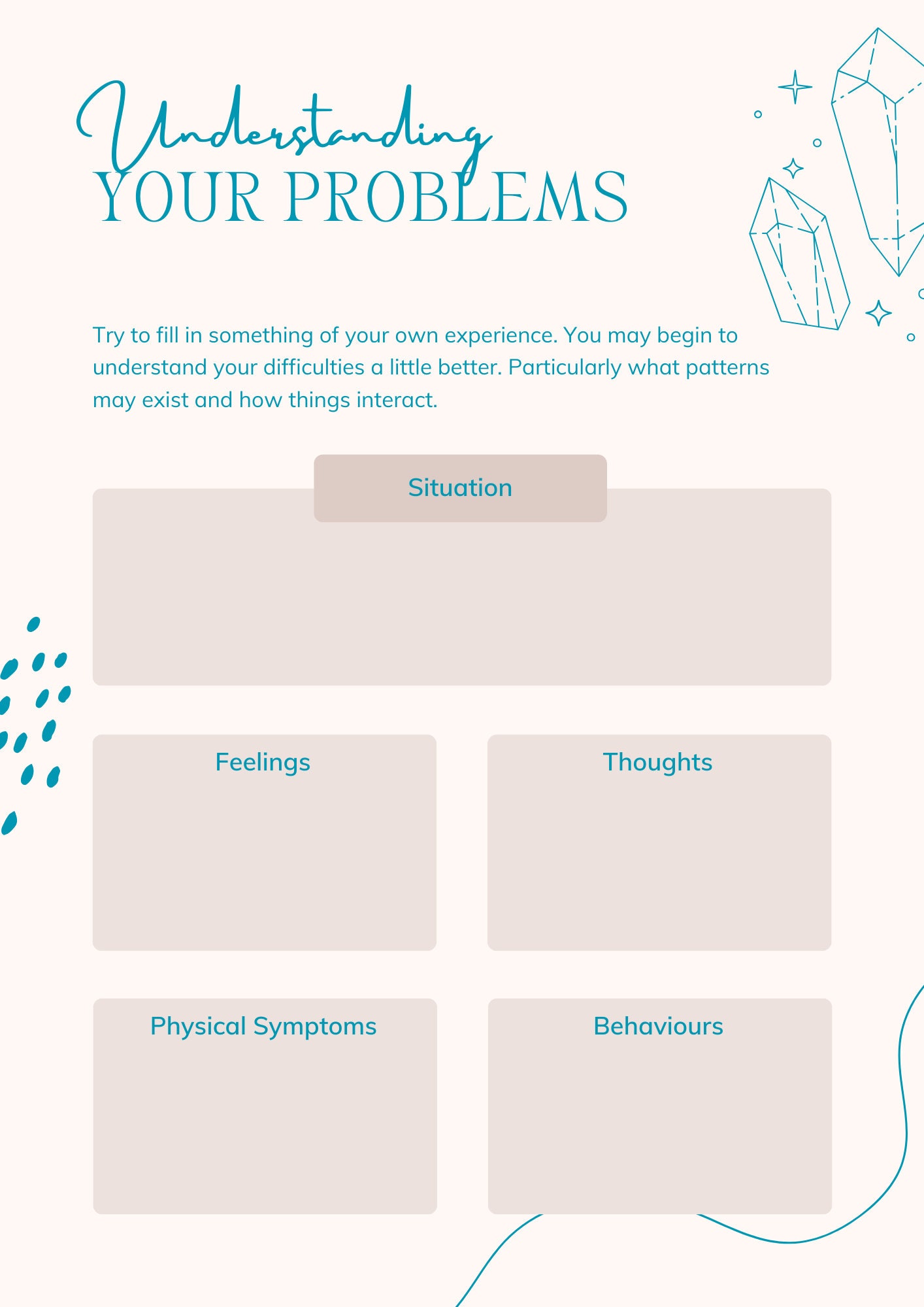 Stress Management Worksheets Adults - Etsy