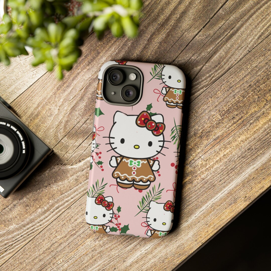 Gingerbread Hello Kitty Christmas Sanrio Cat HK Samsung - Etsy