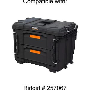 Ridgid 2.0 Pro Gear 2 Drawer Tool Organizer Box Compatible Medium ...