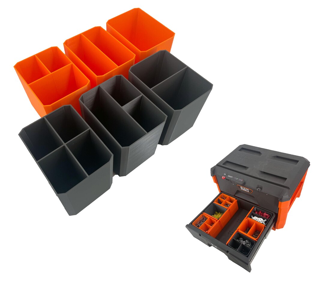 Klein Tools Modbox Two Drawer Toolbox Compatible Small Nesting Bin ...