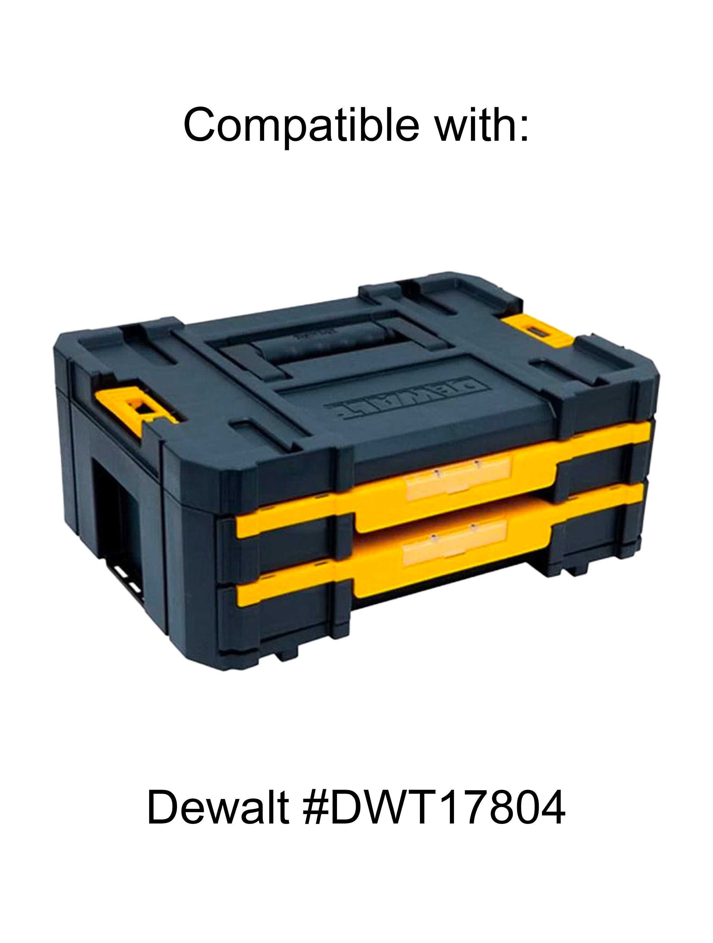 Dewalt TSTAK 2-drawer Tool Box Compatible Small Cup Bins Yellow - Etsy