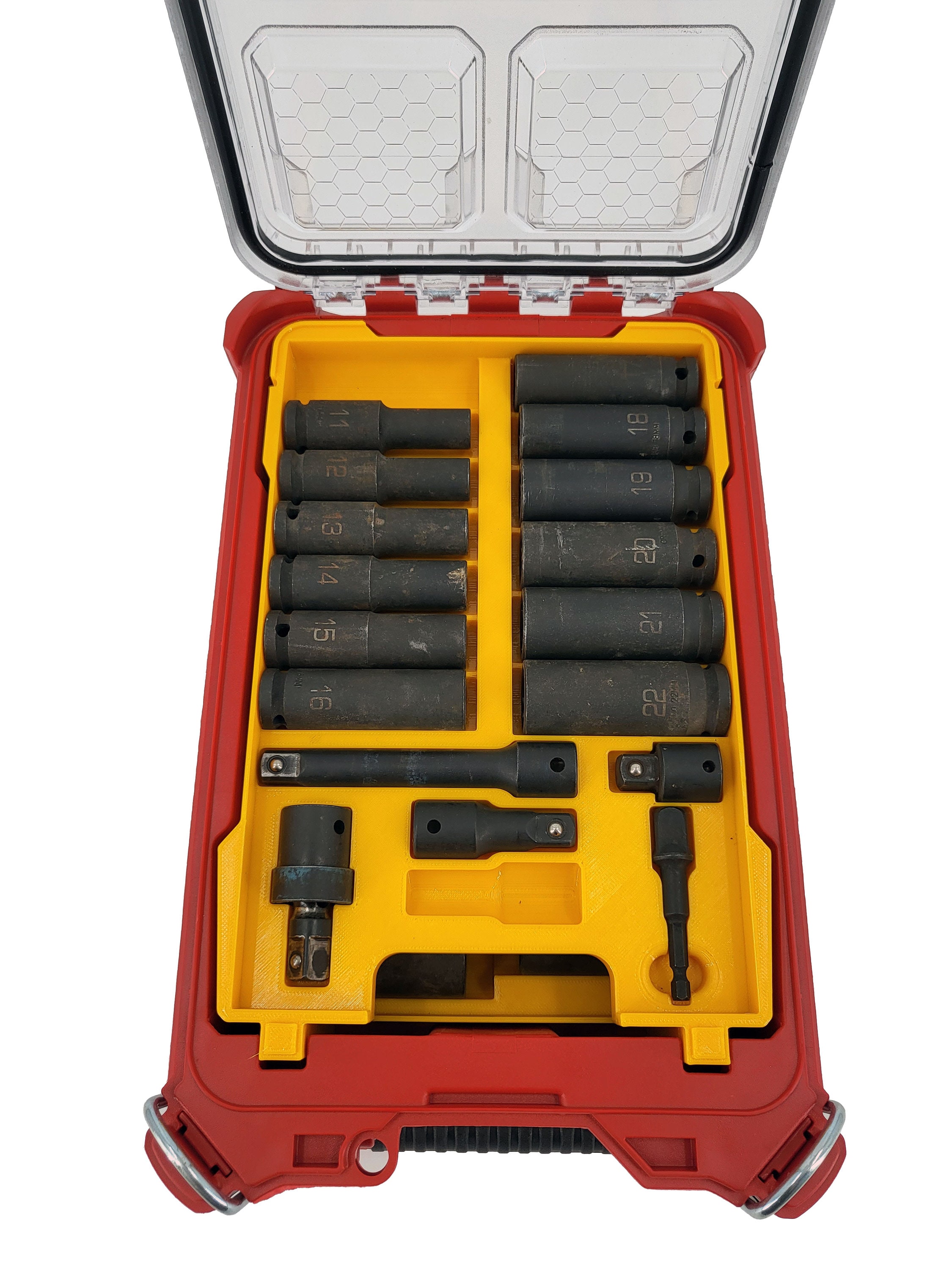Milwaukee Packout Compact Organizer Compatible Dewalt 1/2 Metric Deep ...