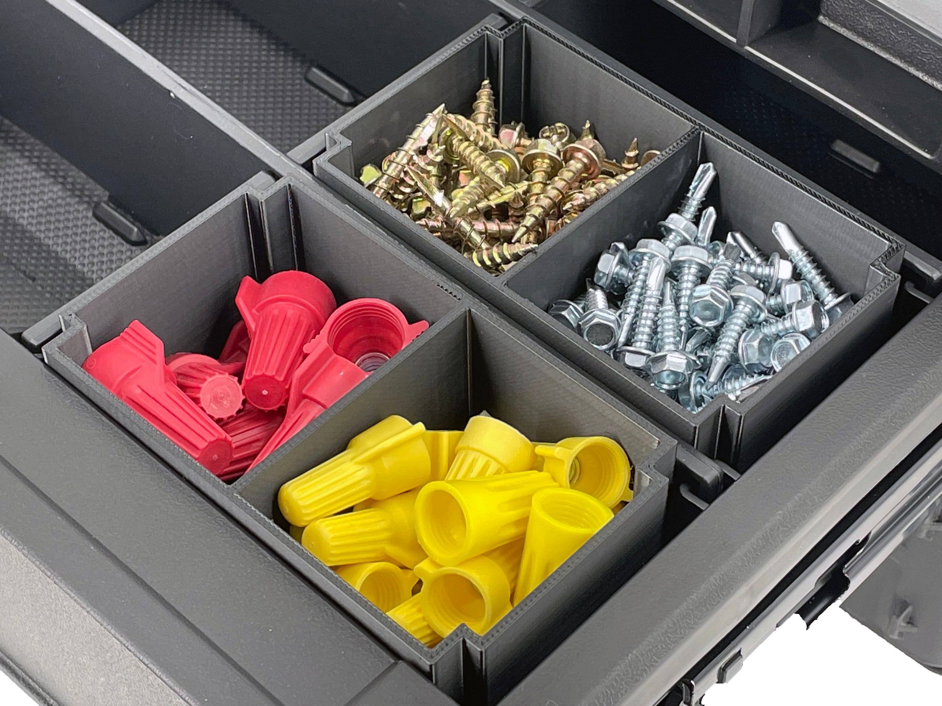 Husky Connect 2-drawer Organizer Compatible Small Nesting Cup Bins ...