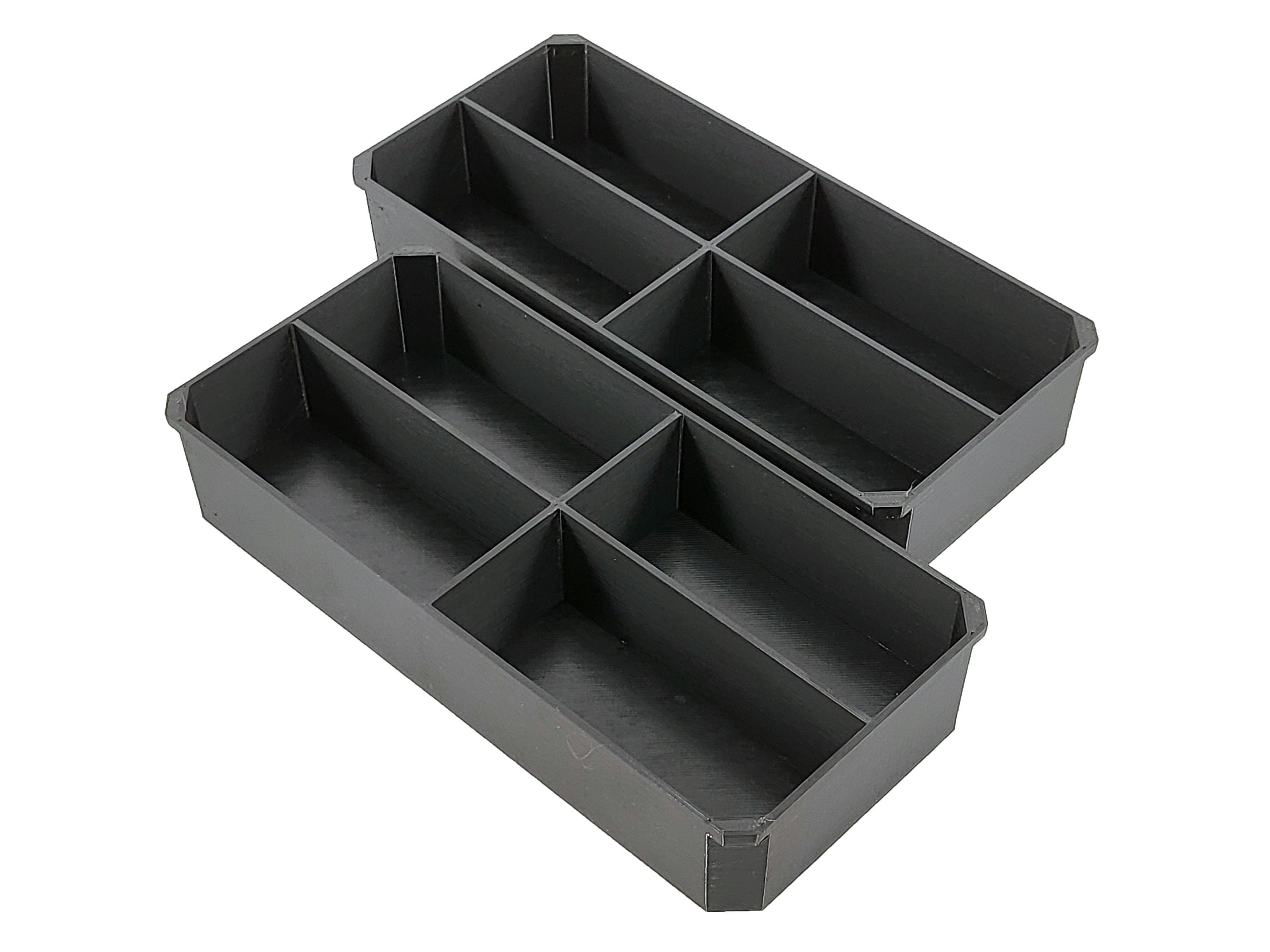 Milwaukee Jobsite Organizer Compatible 3rd Height Long Nesting Bins Set ...