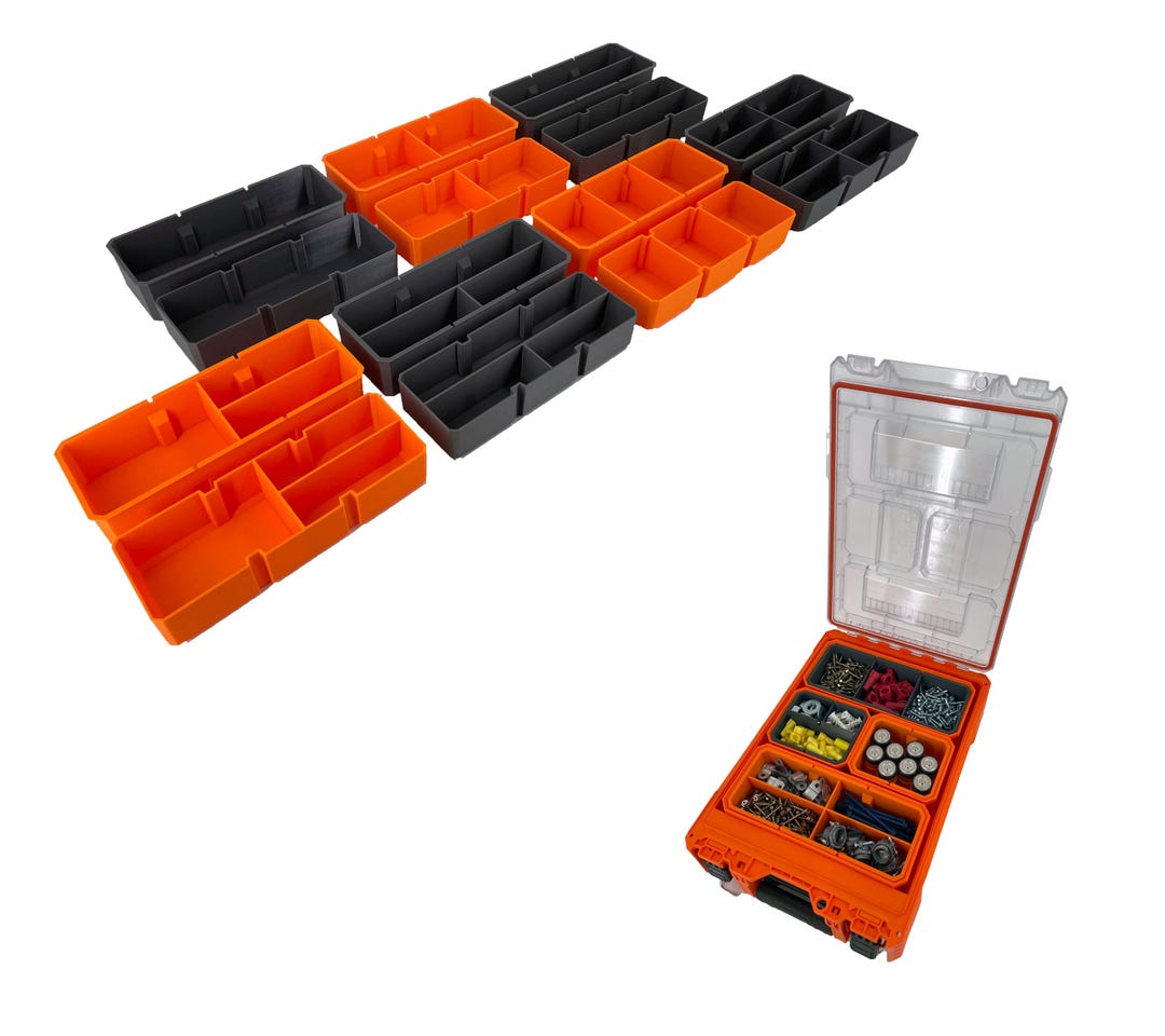 Klein Tools Modbox Tall Component Box, Half Width Organizer Compatible ...